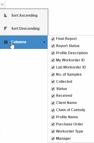 Customize Grid Columns